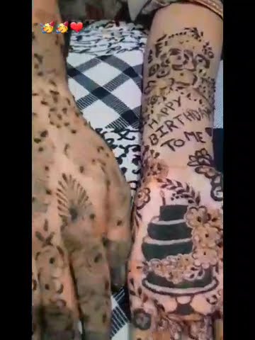 birthday Mehndi 🎂💫 mehndi by missansari - YouTube