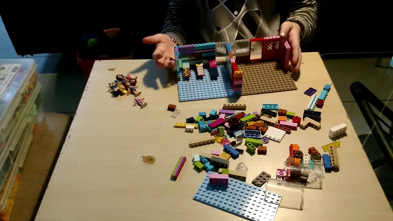 How to make a rainbow colorful lego house without instructions - YouTube