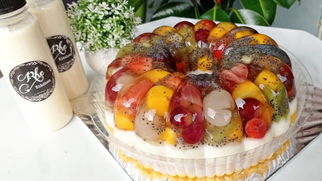 COCOK BANGET BUAT ACARA SPESIAL, PUDDING BUAH KACA 3 LAYER DENGAN VLA ...