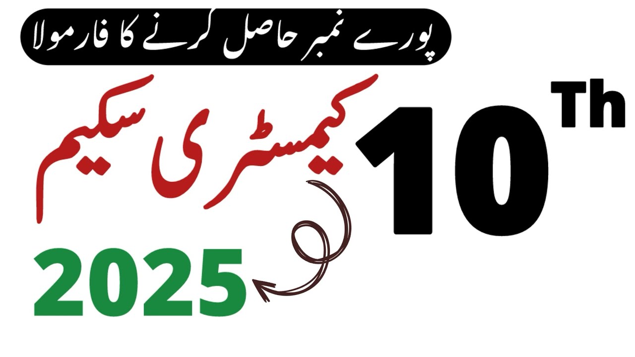 10th Class Chemistry Pairing Scheme 2025 - Chemistry Scheme 10th Class ...