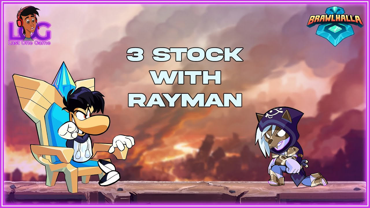 3 STOCK with Rayman Gameplay | Brawlhalla Tamil | Axe & Gauntlets ...