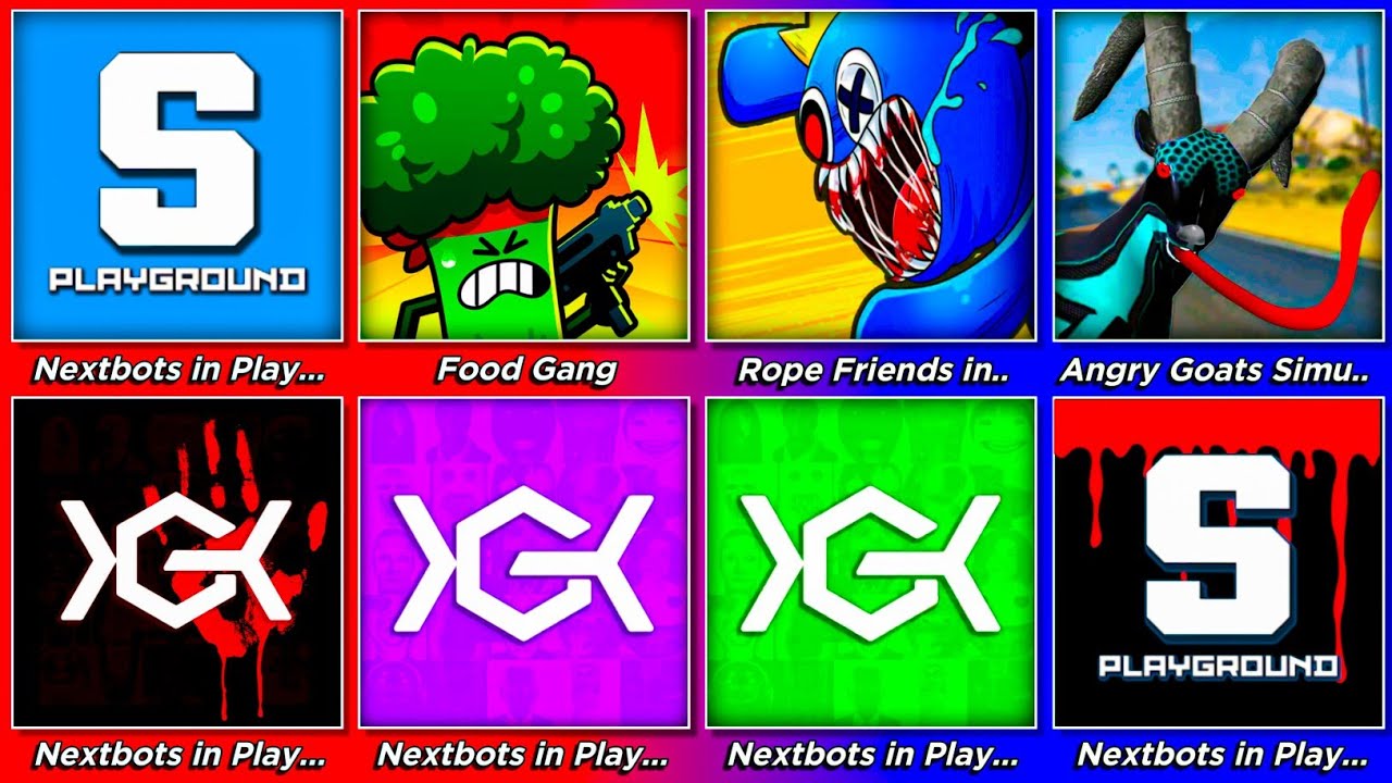 Nextbots in Playground Mod New Update,Rope Friends in Thug City,Angry ...