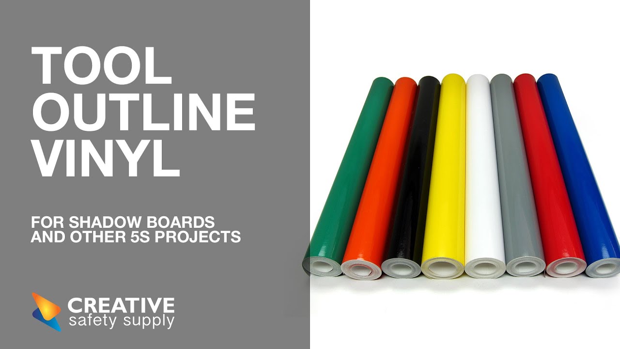 Tool Outline Vinyl - Easy, Customized Shadow Boards! - YouTube