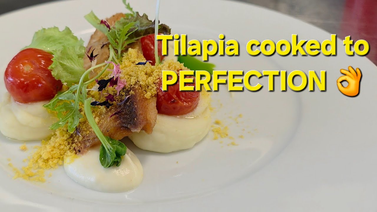 Pan-Seared Tilapia Filet | Michelin-Style Plating POV - YouTube