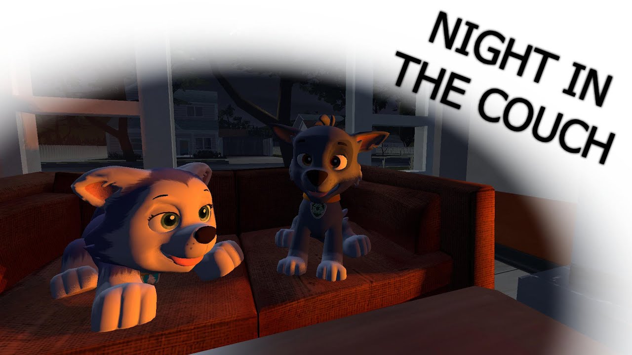 Night in the couch │ Paw patrol SFM animation - YouTube