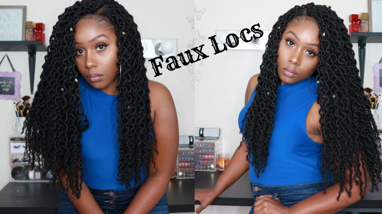 How To: CURLY CROCHET FAUX LOCS | Demo & Review - YouTube