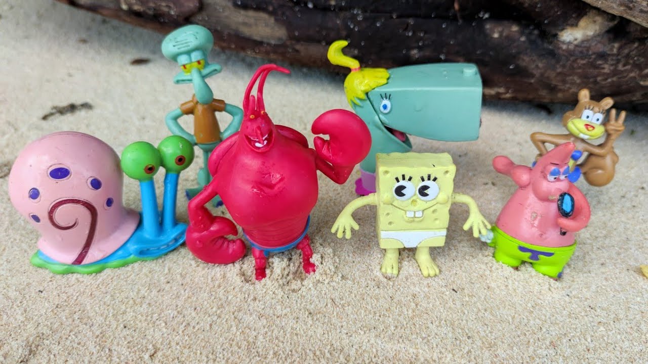 MENCARI Spongebob, Gary, Larry, TerdamPar, di Pesisir Pantai. - YouTube
