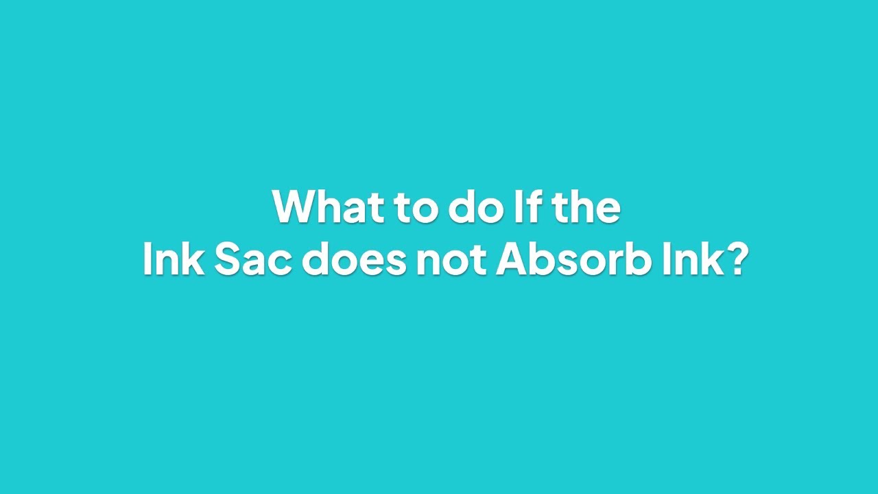 What to do If the Ink Sac does not Absorb Ink | LOKLiK iPrinter™ DTF-A3 ...