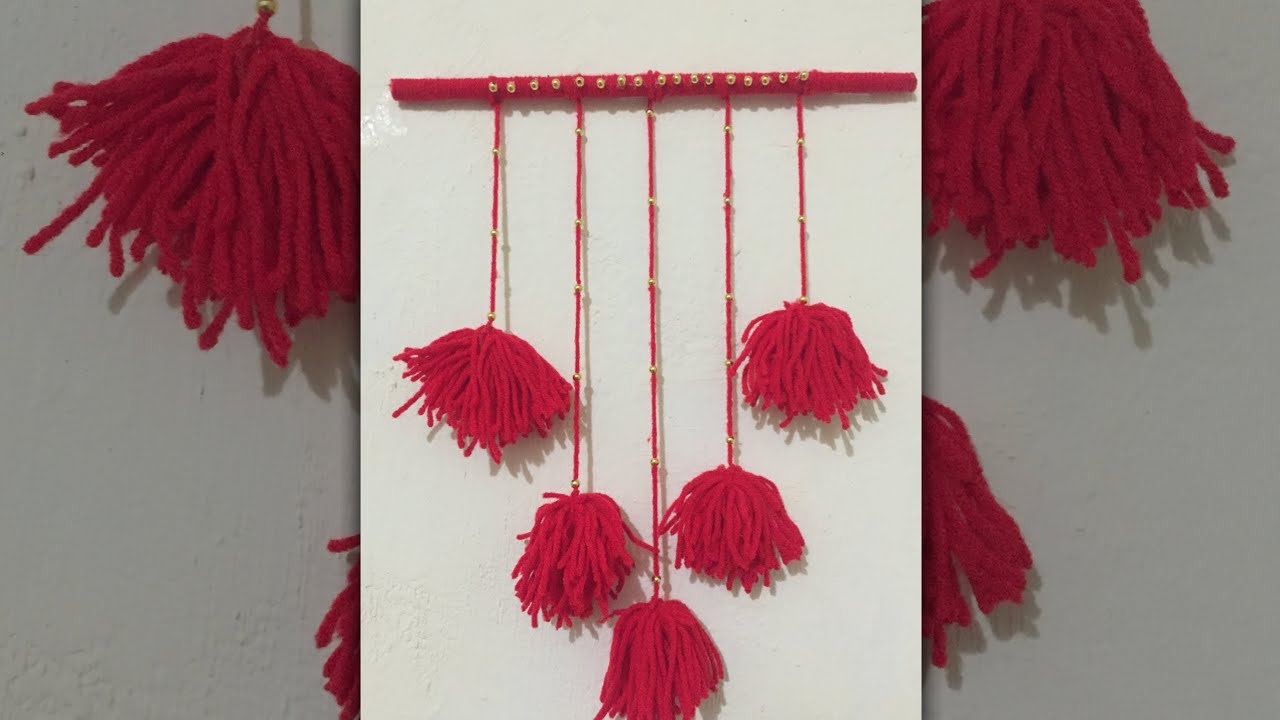DIY Woolen thread craft - YouTube