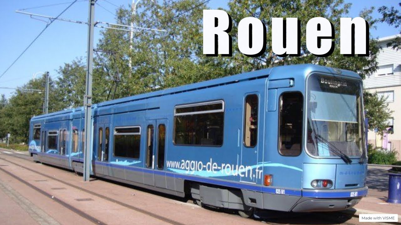 Trams in Rouen | Tramway de Rouen | Tramway Français Standard | 2002 🇫🇷 ...
