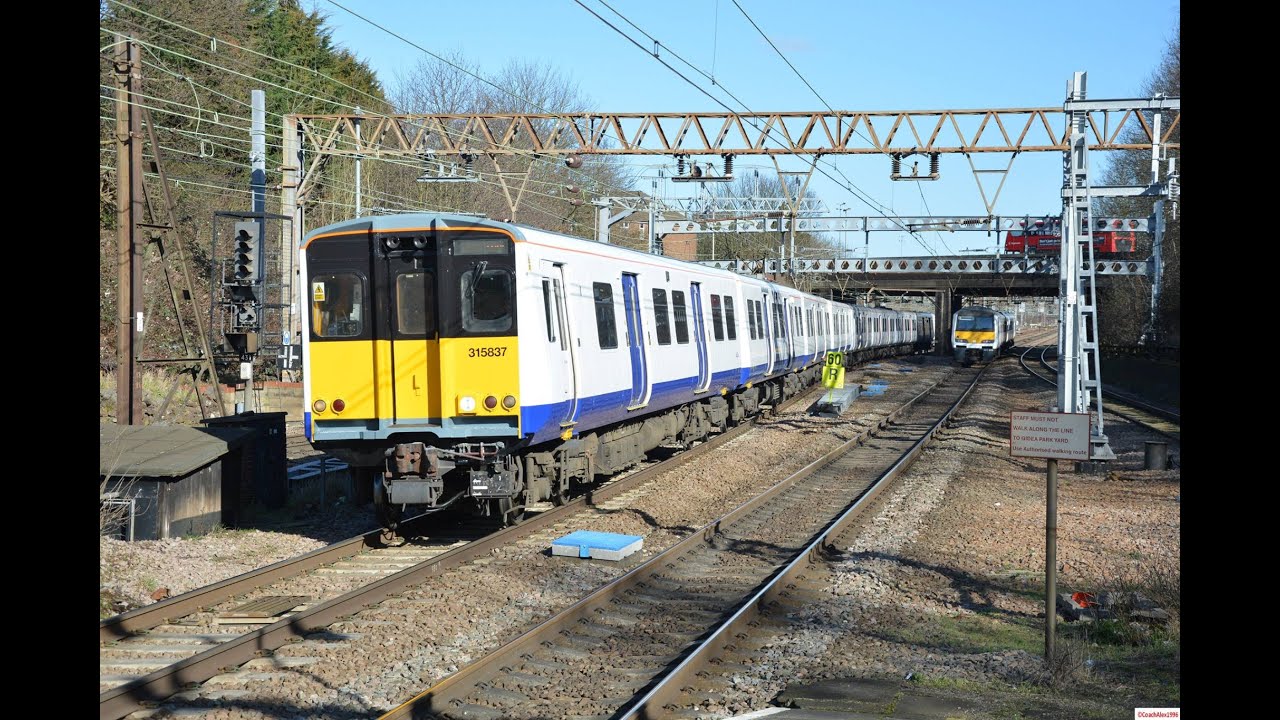 Brand new TfL Rail (Crossrail) liveried 315837 at Gidea Park - YouTube