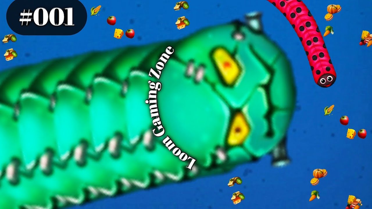 Wormszone.io 001 Best Attacking mode worm Gameplay | Saamp wala game ...