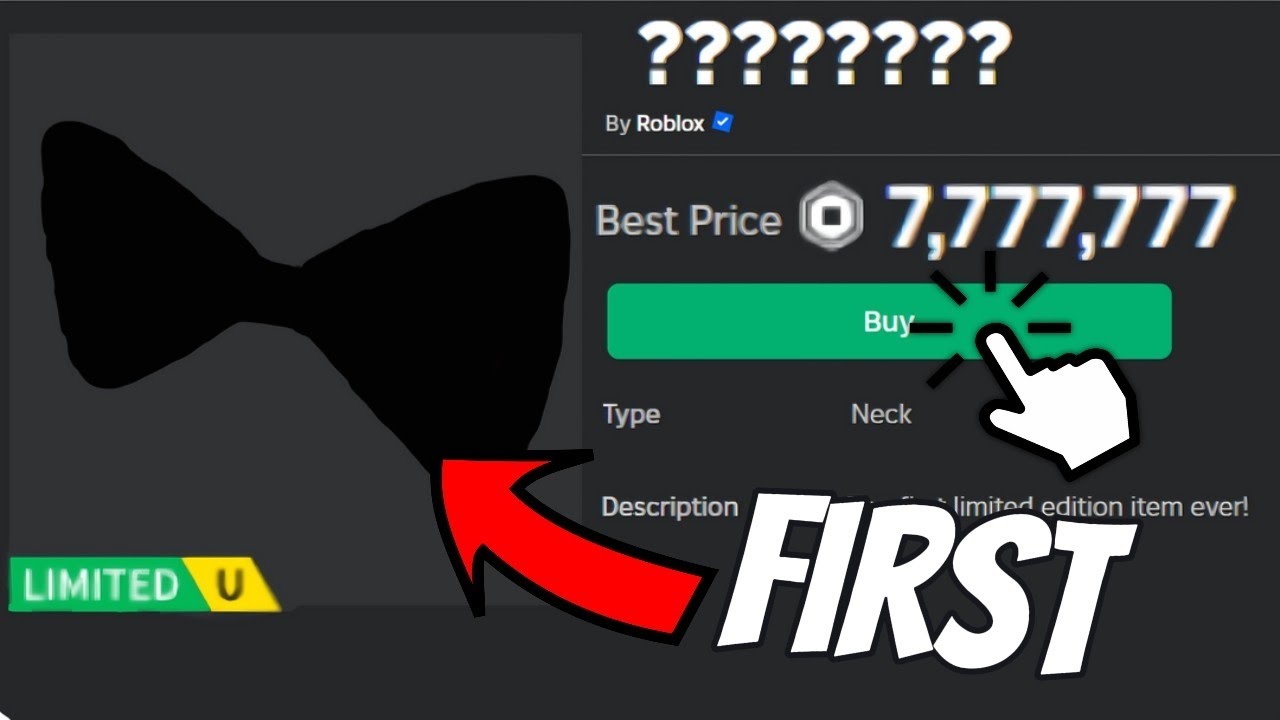 What Was The FIRST Roblox LIMITED? *Answered!* - YouTube
