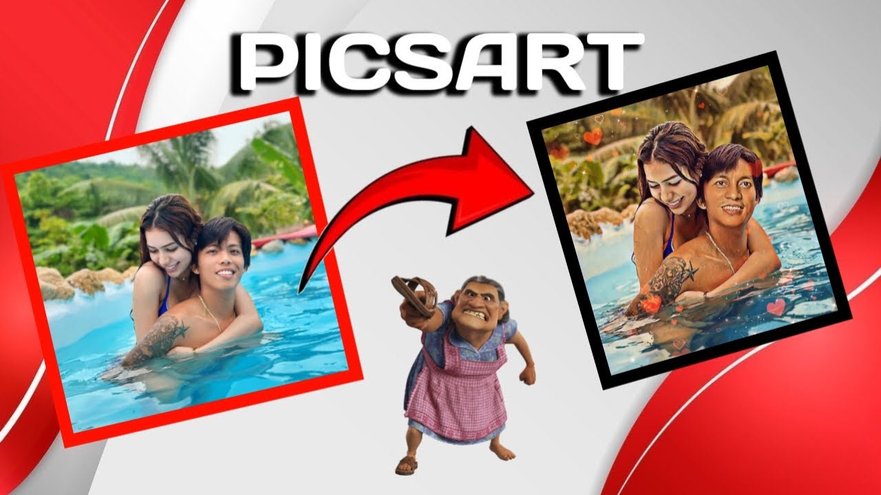 Picsart editing on mobile phone - YouTube