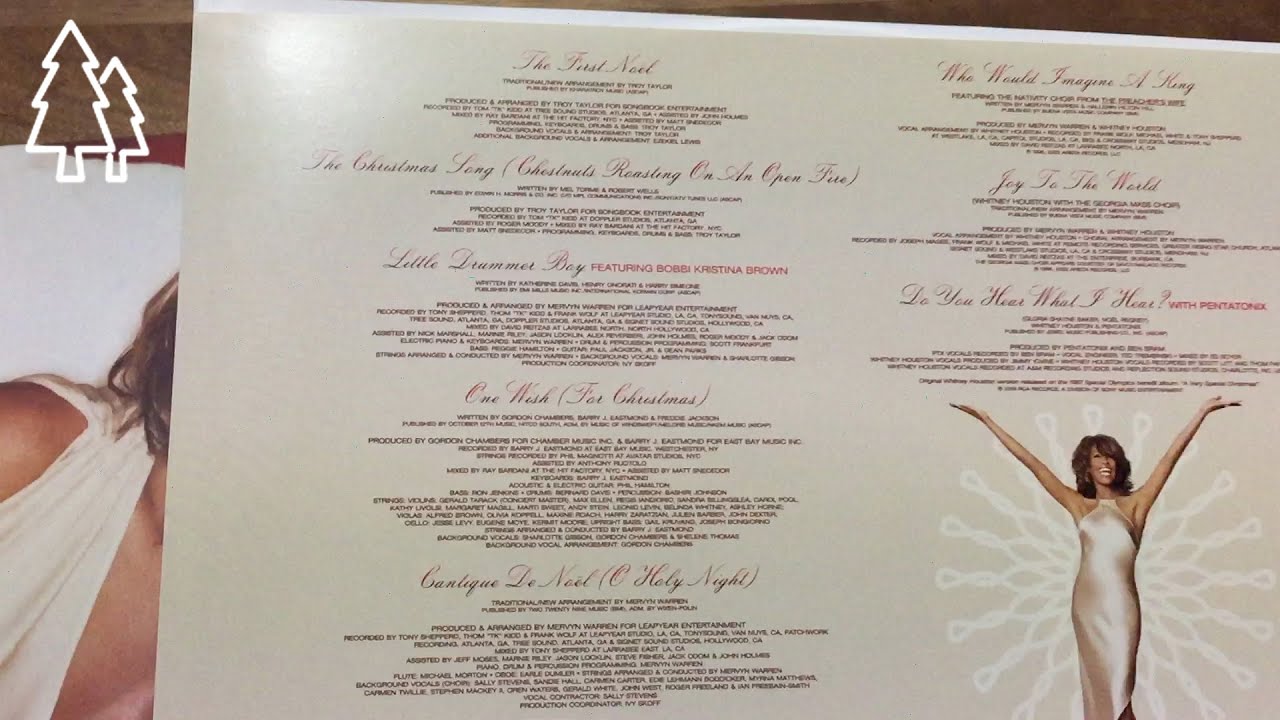 Whitney Houston - One Wish: The Holiday Album LP Unboxing - YouTube