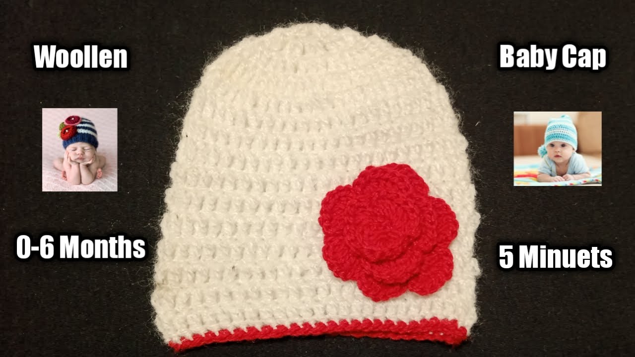 Woollen Baby Winter Cap II DIY II Easy Baby Cap II GJK Craft - YouTube
