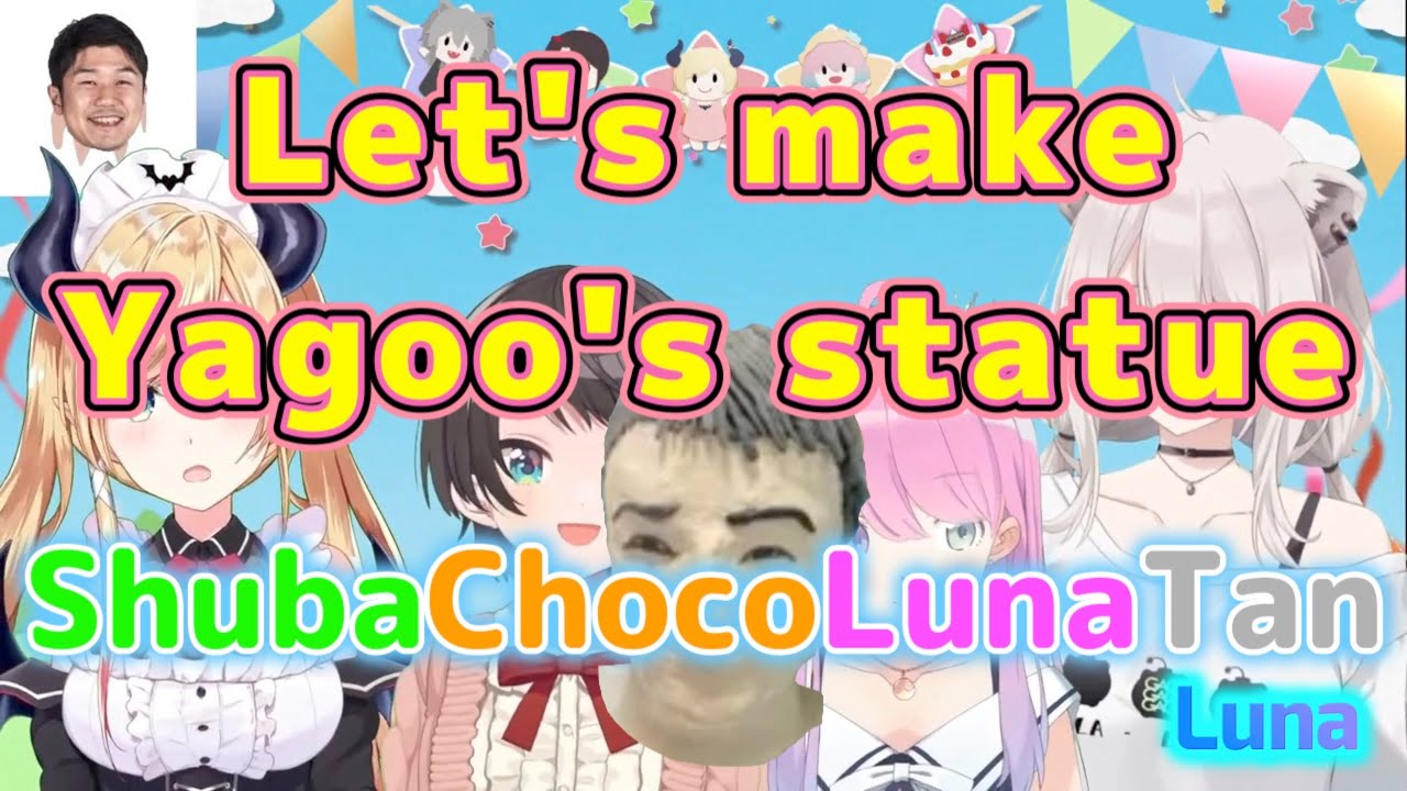 【Hololive clips】Let's make Yagoo's statue!!/Himemori Luna/Oozora Subaru ...