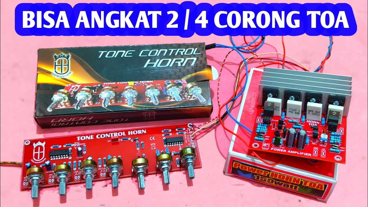 Cara Merakit Power Amplifier Horn Toa Bisa Angkat 2 Sampai 4 Speaker ...