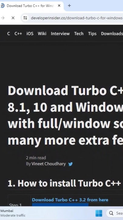 Turbo C++ Download #shortsfeed #trending #viralvideo #youtubeshorts #coding #viralvideo - YouTube