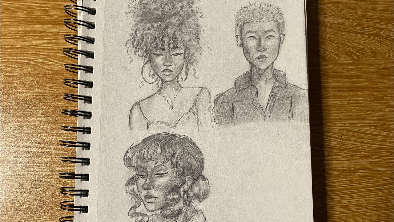 Let’s sketch some Pinterest portraits - YouTube