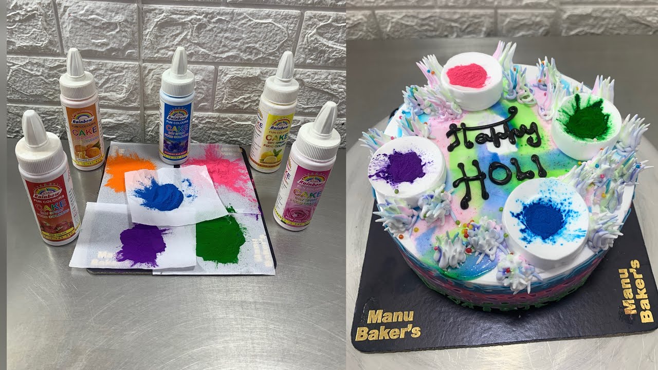 Creative Holi Cake Idea | Perfect for the Festival of Colors - YouTube