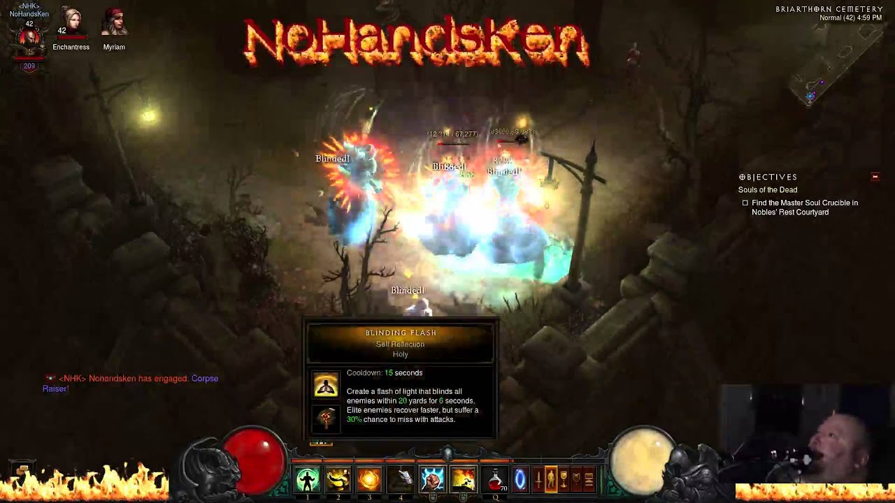 NoHandsKen playing Diablo3 1/14/15 (Part 4) - YouTube