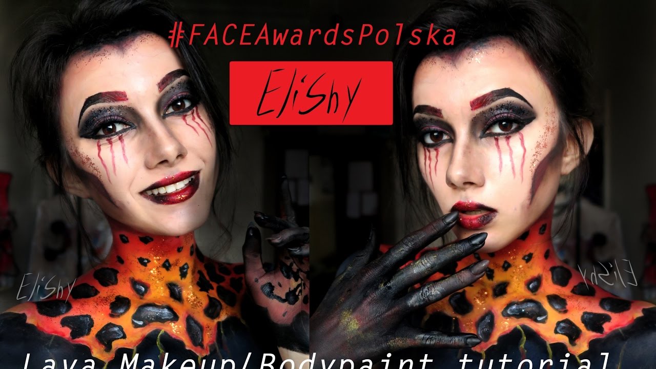 LAVA MAKEUP TUTORIAL🔥 Polish Nyx Face Awards 2017 Entry /// Elishy ...