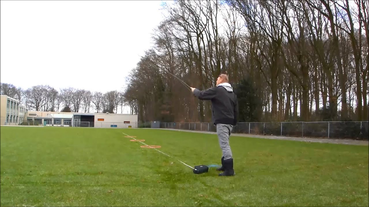 Practice distance and overhead cast fly casting - YouTube