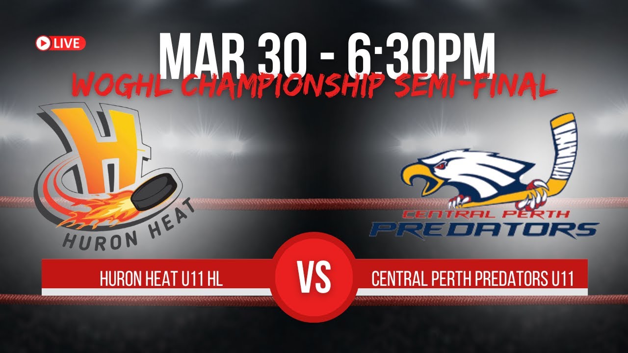 Huron Heat U11 HL vs Central Perth Predators - Mar 30, 2025 at 6:30pm ...