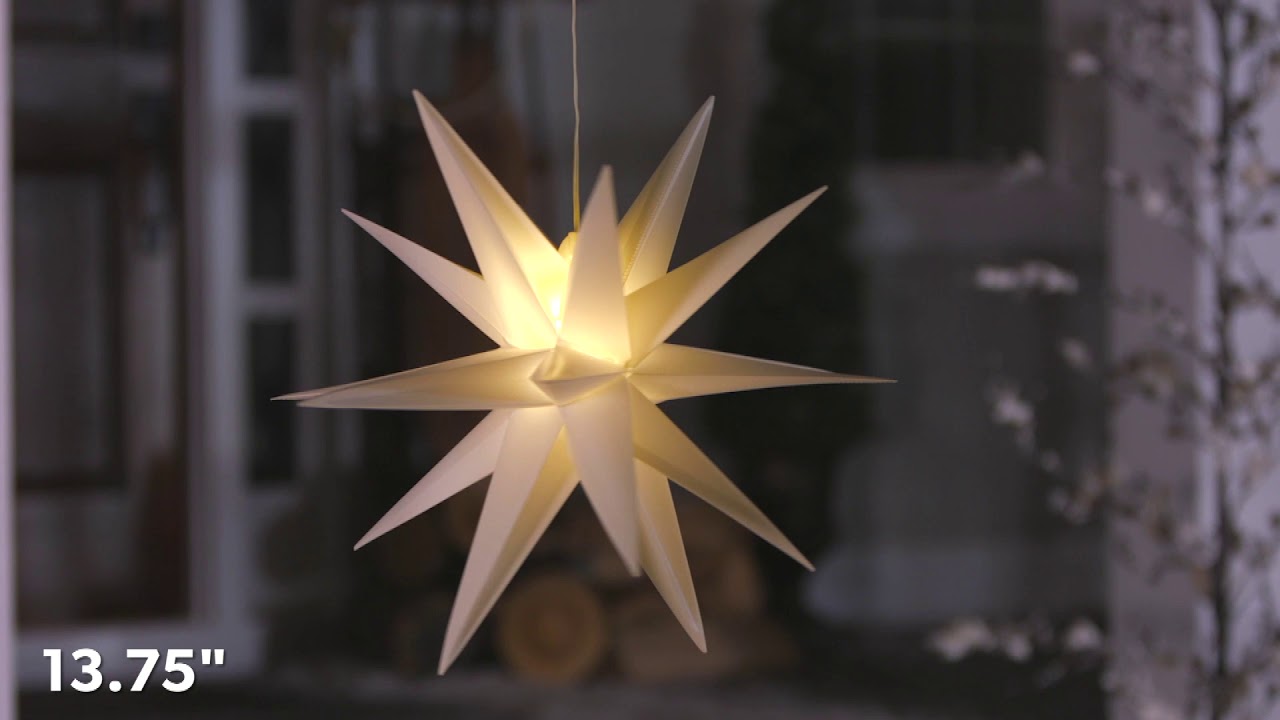 LED Collapsible Hanging Star Outdoor Lantern 2LA1807 2LA1808 from ...