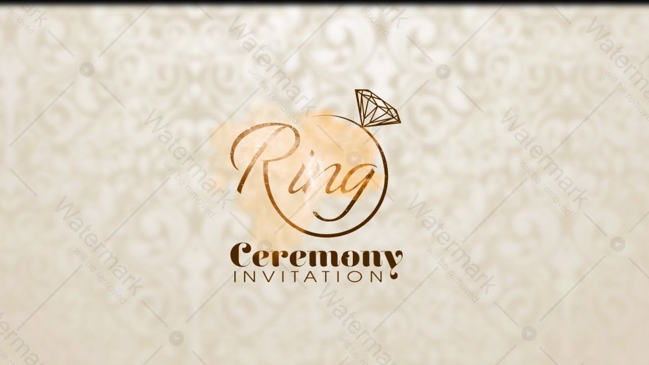 Custom Ring Ceremony Invitation Video 2020 | DI-747 - YouTube
