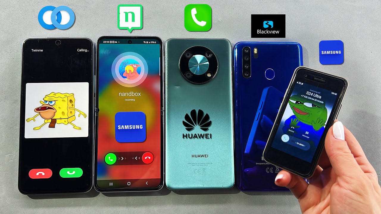 Samsung Galaxy S24 + HUAWEI Y90 + Blackview A80 & Samsung Z Flip 3 ...