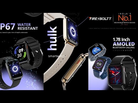 Fire Boltt Hulk Smart Watch / 1-78 Amoled Display / BT Calling ...