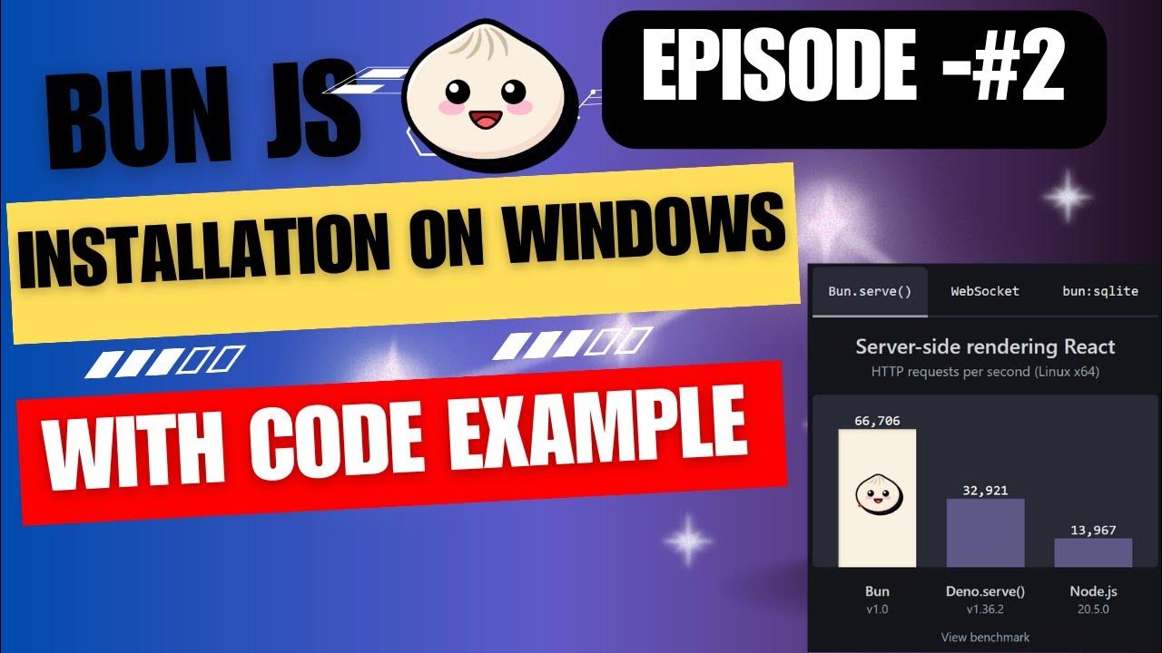 Bun js #2 - Bun install windows | Bun server | Bun js Windows subsystem for linux | Bun http ...