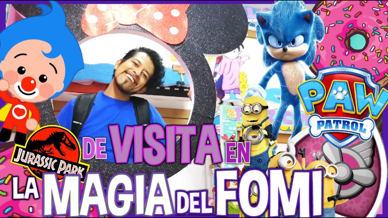 Donde Conseguir FIGURAS de FOMI para tus PIÑATAS /EDREI POP - YouTube