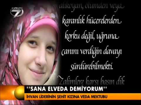 Esmaya mektub Sana elveda demiyorum ehit Esmaya Babasndan Mektup