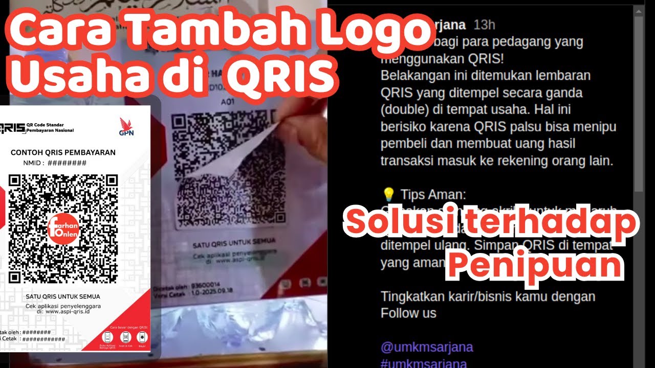 cara menambahkan logo di qris - YouTube