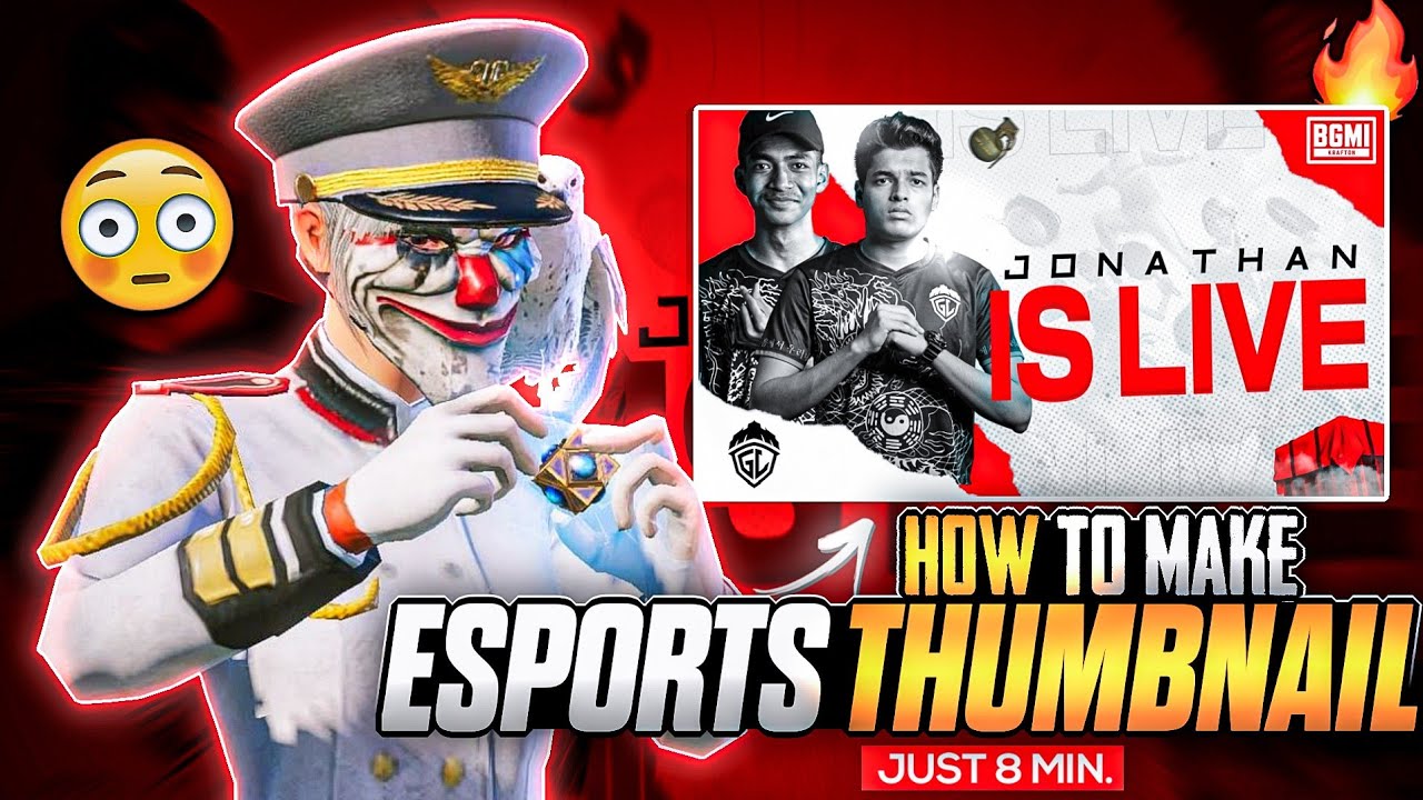 Make Pro eSports Thumbnails in Just 8 Minutes - Alog David Gfx Reveals ...