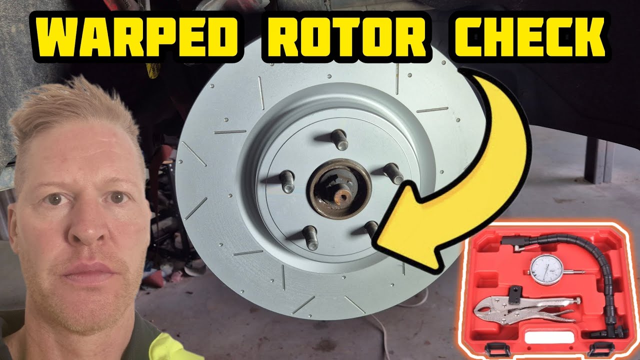 How to measure lateral run out on brake disc rotors. - YouTube