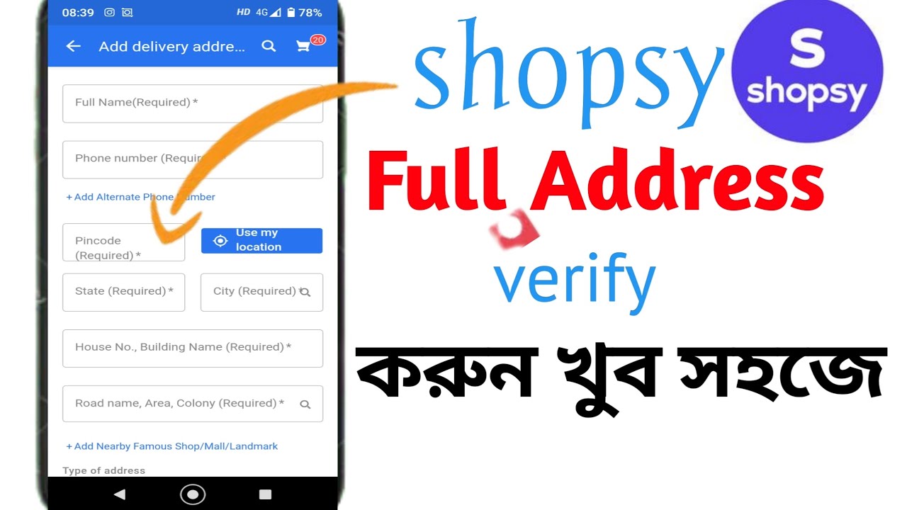 shopsy address kaise Dale/How to address in shopsy/shopsy address ...