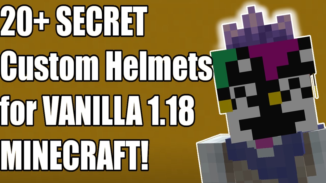 Top 20+ SECRET Custom Helmets in Vanilla Minecraft! - YouTube