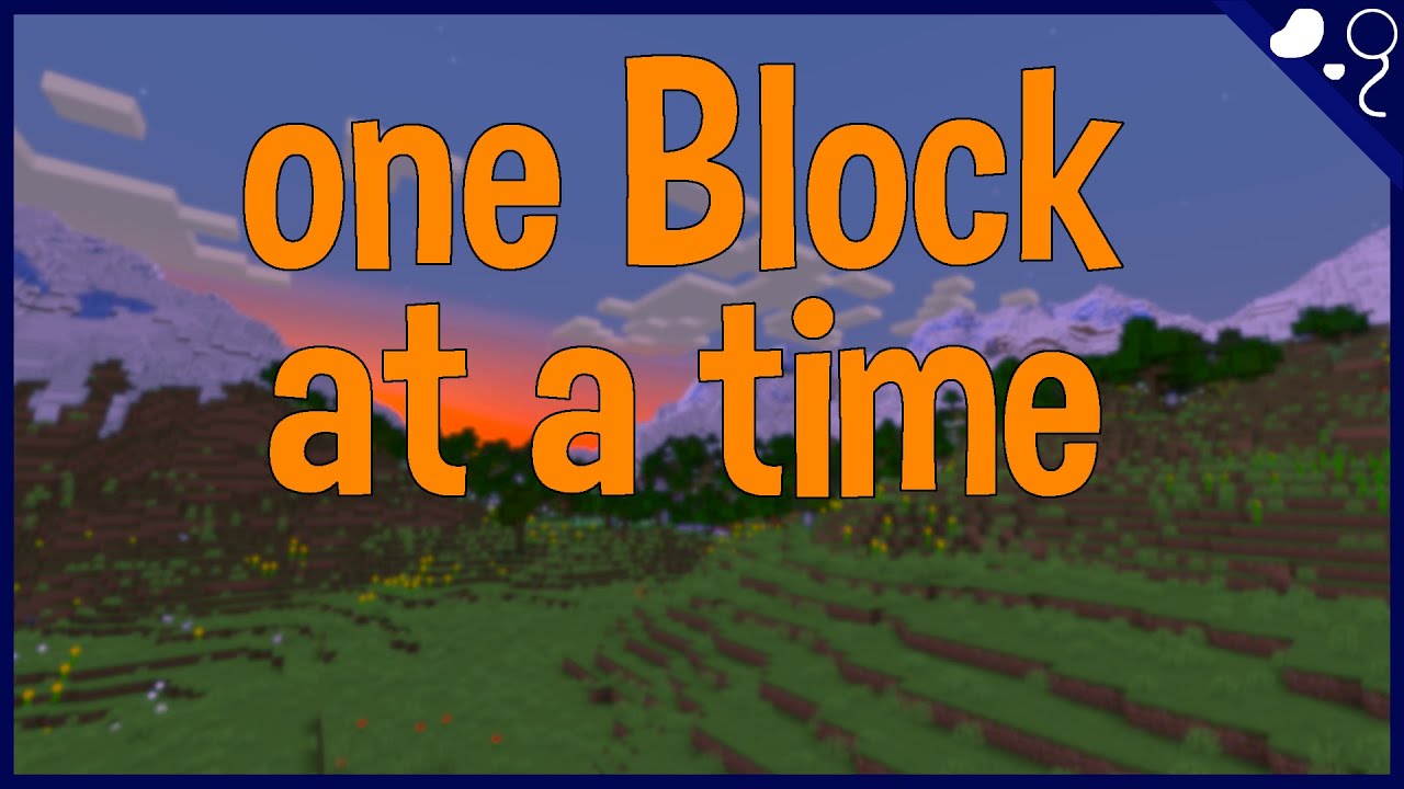 One Block At A Time - YouTube