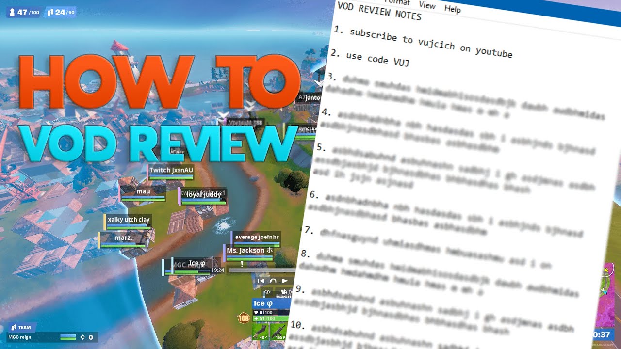 this is ACTUALLY how to VOD REVIEW your fortnite games - YouTube