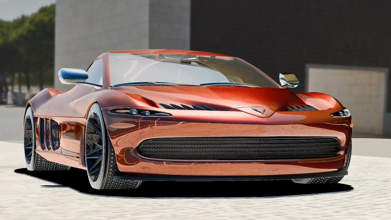 C8 Corvette Custom Body Split Window Variant Holding Windshield ...