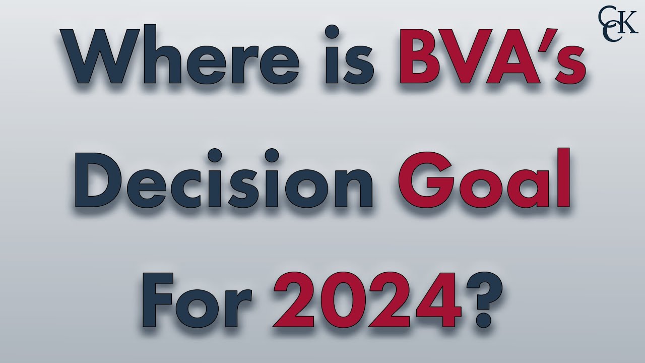 Where is the Board of Veterans' Appeals (BVA) Decisions Goal? - YouTube