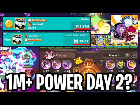 How I Hit 1 MILLION POWER as F2P On DAY TWO!! [Cookie Run Crumble]