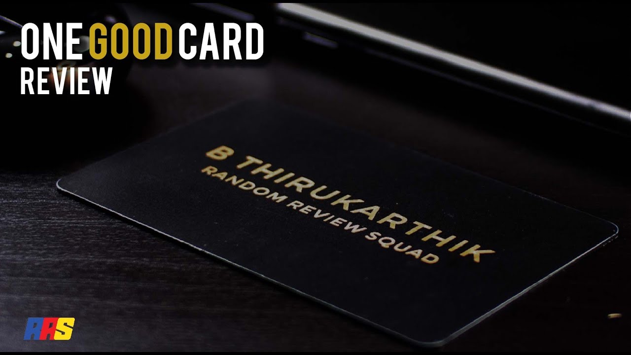 ONE CARD TO RULE EM ALL - ONE GOOD CARD REVIEW - YouTube