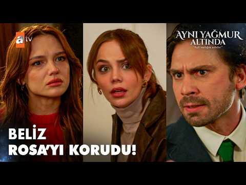 Beliz, Rosa ve Koray'ın kavgasını ayırdı - Aynı Yağmur Altında 4. Bölüm