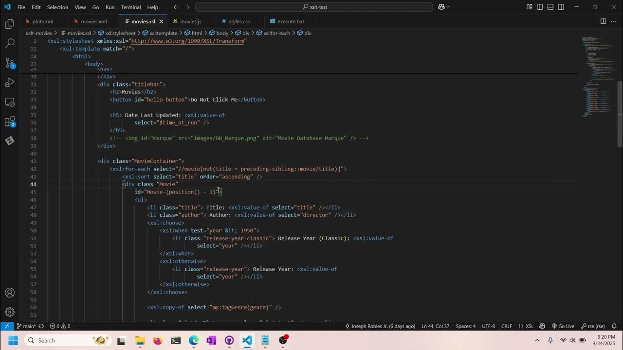 xslt project - YouTube