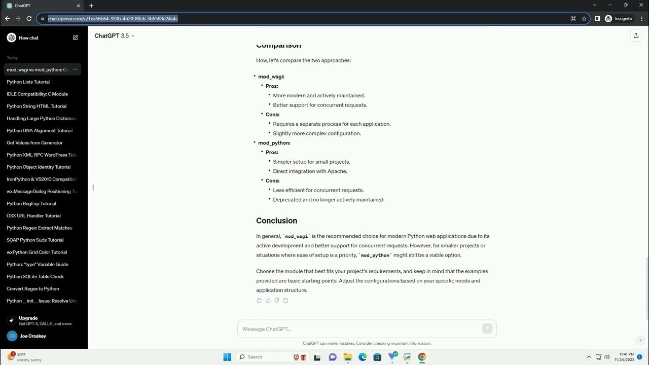 Apache2 mod wsgi or mod python which one is better - YouTube